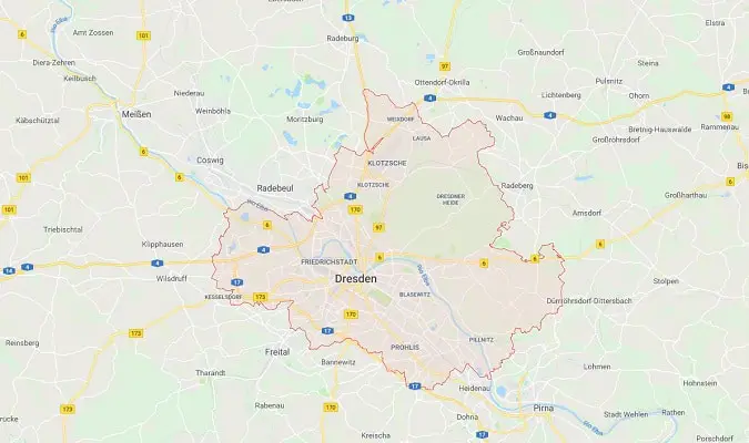 Dresden Germany Map - Germany Travel Guide