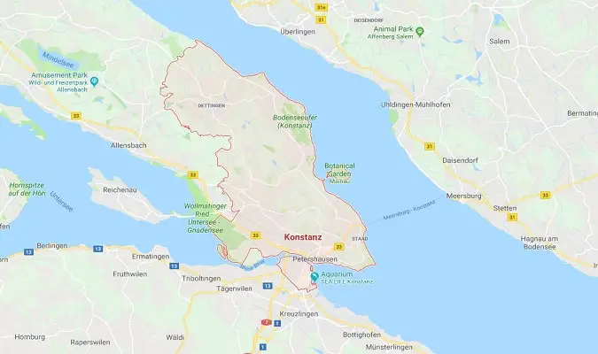 Konstanz Germany Map - Germany Travel Guide